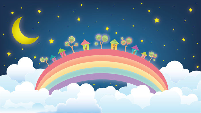 Rainbows | Above The Rainbow | Stretched Canvas – Wall Art Prints